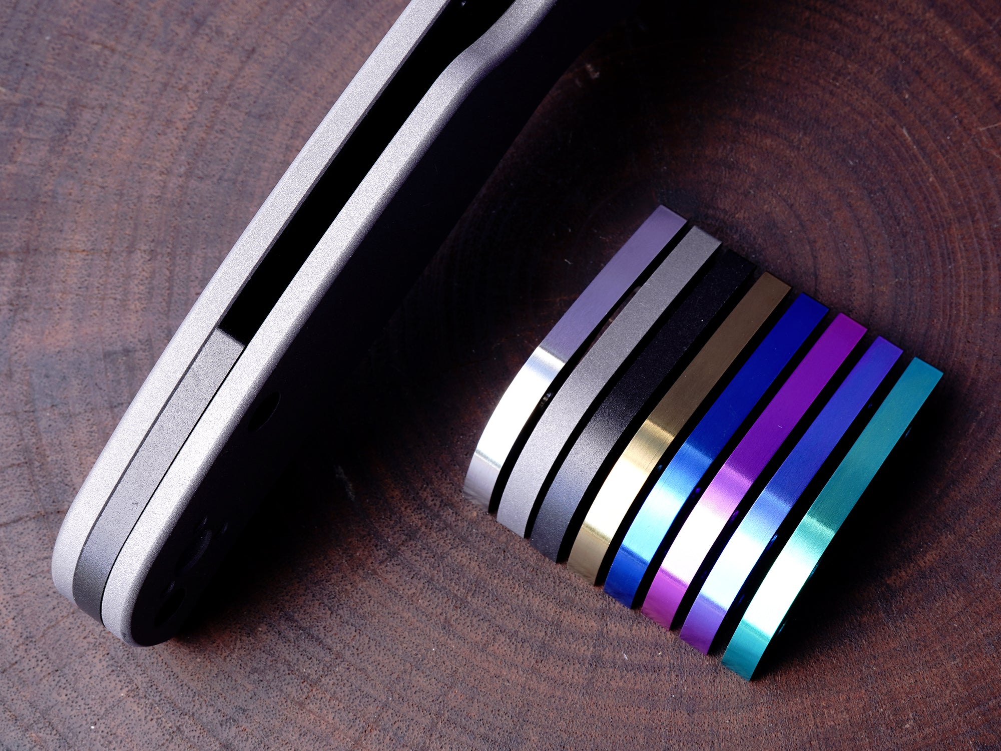 Titanium Flat Backspacer for Spyderco Shaman – Rockscale Design