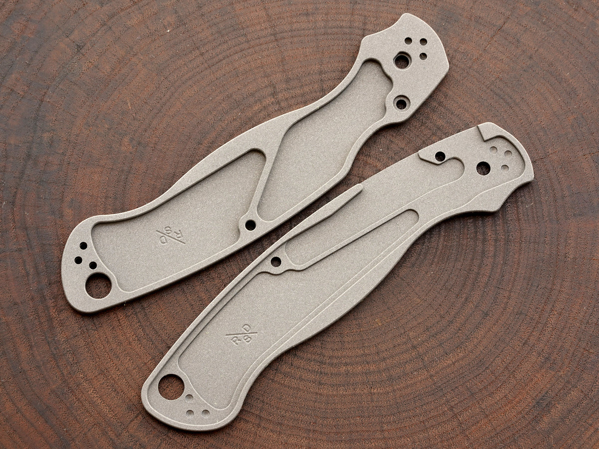 Titanium Scales for Spyderco Military 2 - Nested Liner – Rockscale Design