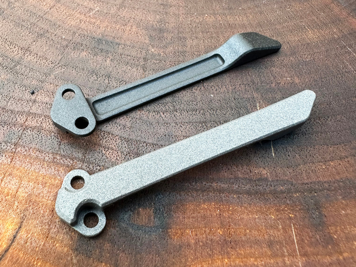 Titanium Pocket Clip for Spyderco Knives - Slim Tanto – Rockscale Design